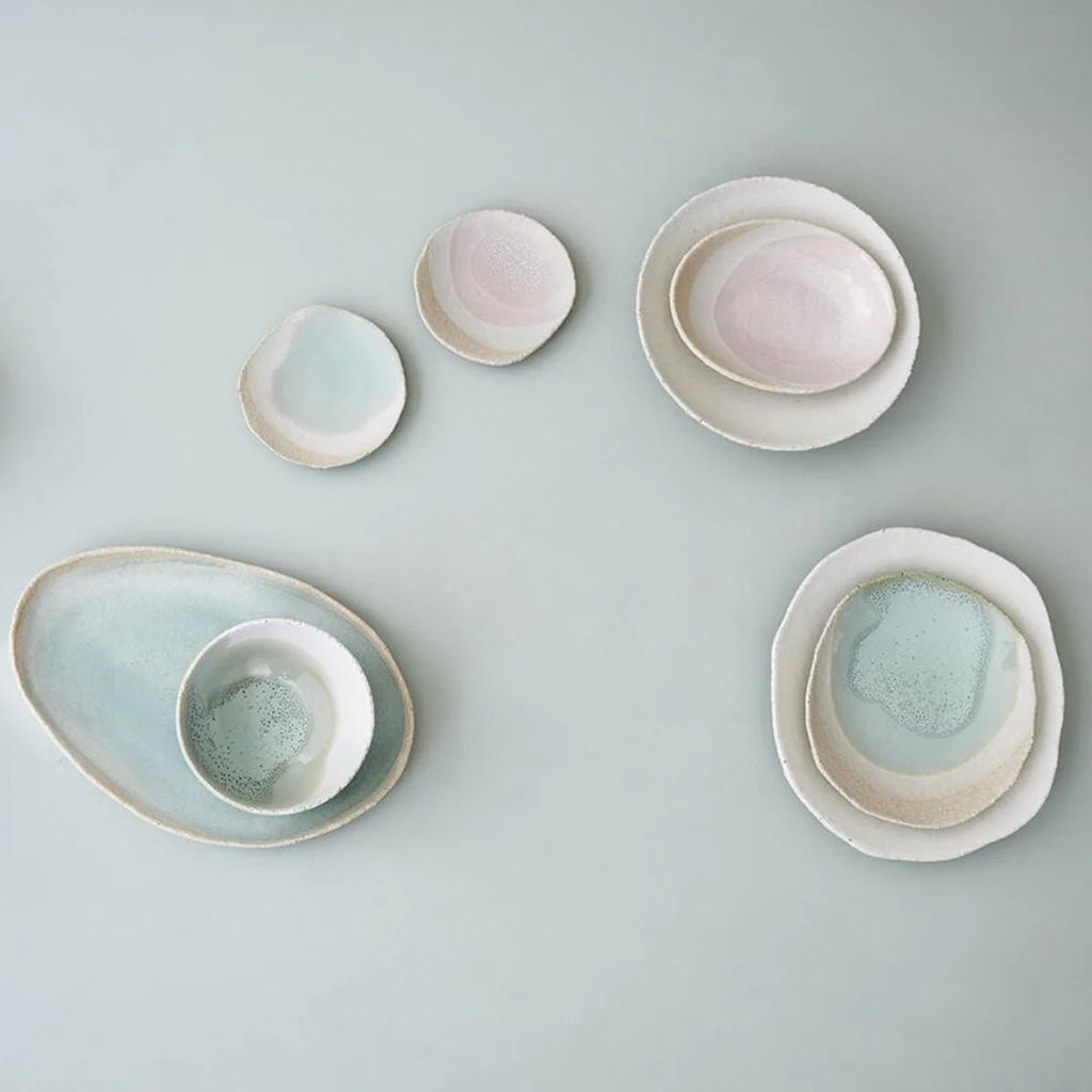 Plat Ovale S Wabi vert – Pigments